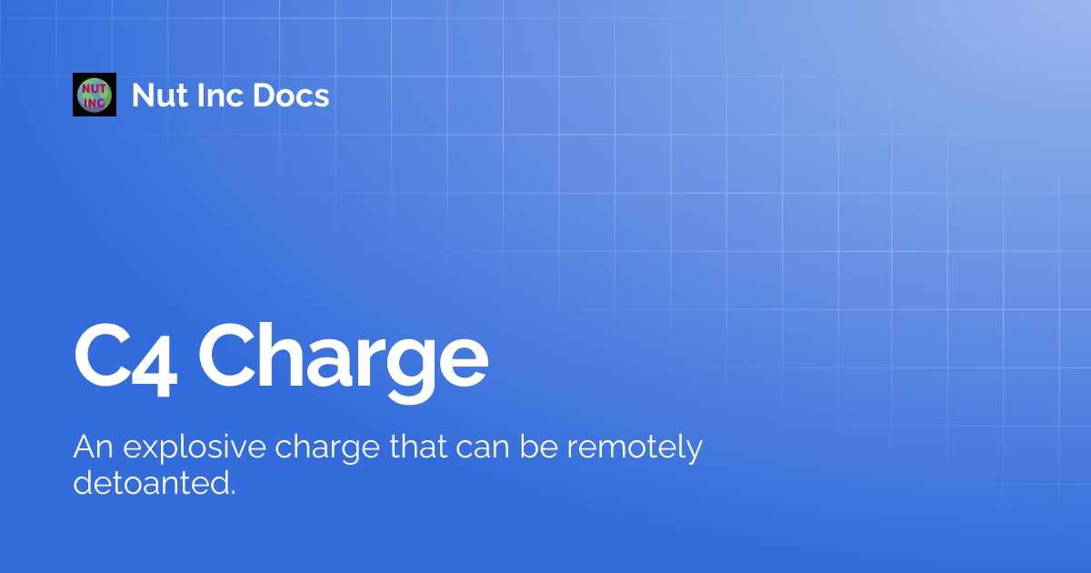 C4 Charge | Nut Inc Docs